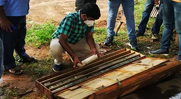 geotechnical soil sample core-box