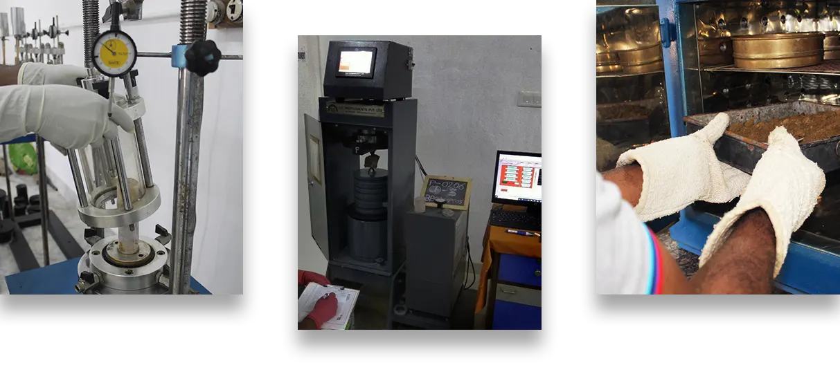 We have NABL Laboratory testing facilities for Soil, Rock, Construction ...